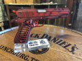 Custom 1911 gets laser cut and Distressed - Toms Custom Guns