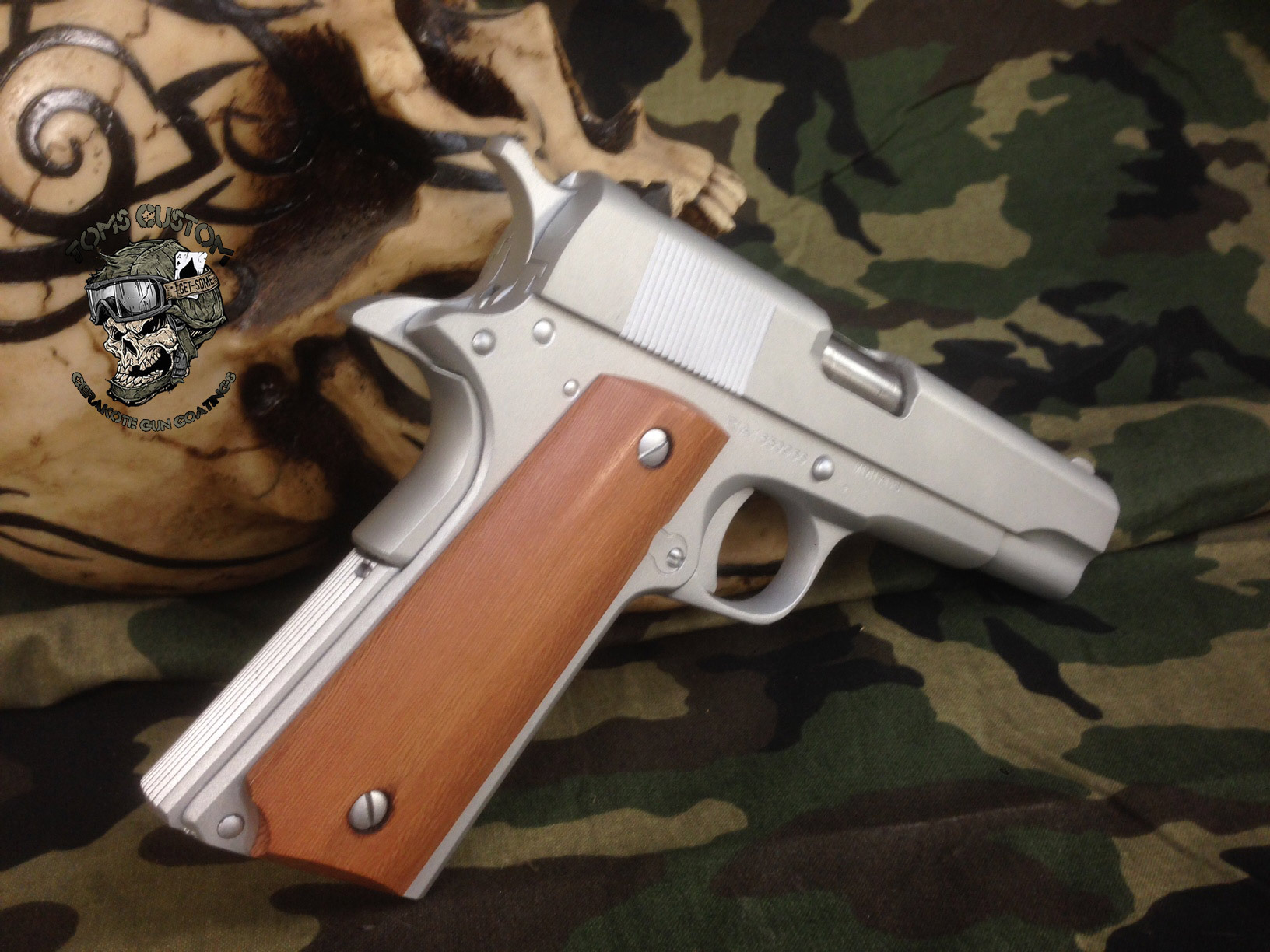 Rock Island 1911 In Solid Crushed Aluminium - Toms Custom Guns