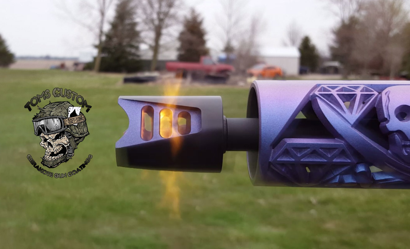 Our Custom Mix Purple Haze Cerakote AR15 - Toms Custom Guns